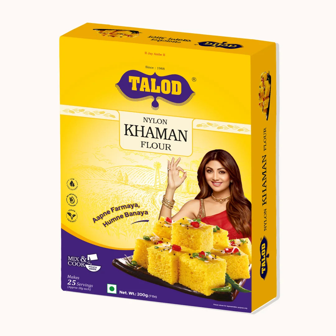 Nylon Khaman Flour - Healthy & Tasty, Makes 25 Servings, 200g – Talod ...