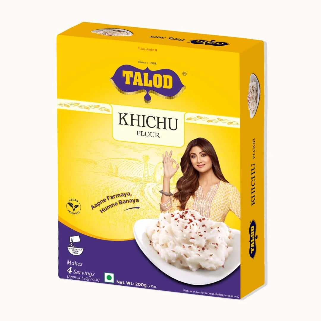 Khichu Flour – Healthy & Tasty, Makes 4 Servings, 200g – Talod Food ...