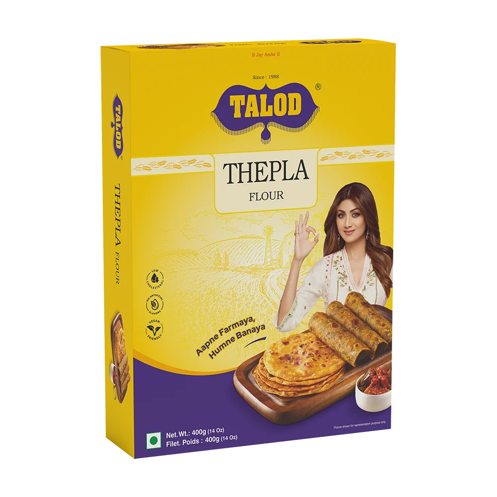Thepla Instant Mix Flour – Healthy & Tasty, Makes 400g – Talod Food ...
